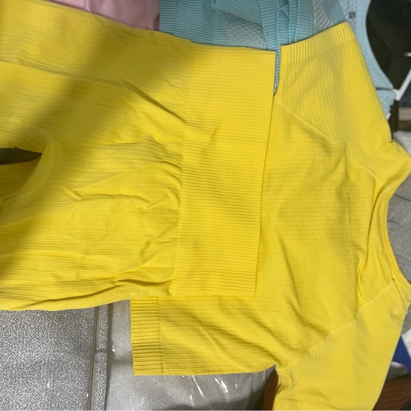 SHEIN | Jackets & Coats | Yellow Active Workout Outfit Setshein | Poshmark